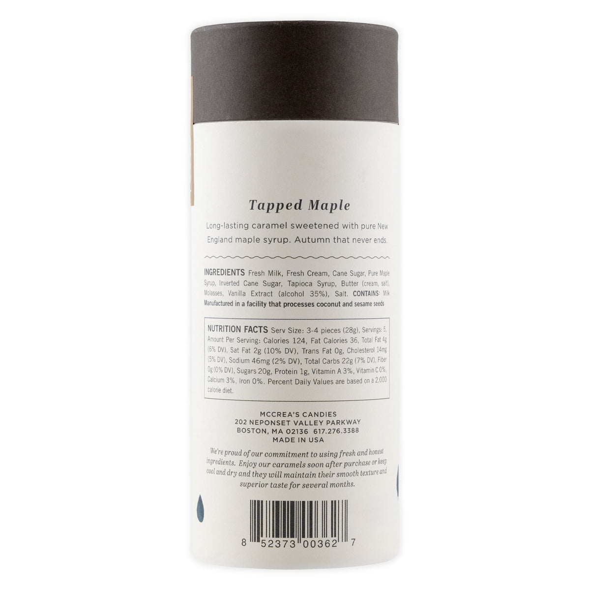 McCrea's Tapped Maple Caramels- 5.5 oz. Tube | The Hawaii Store