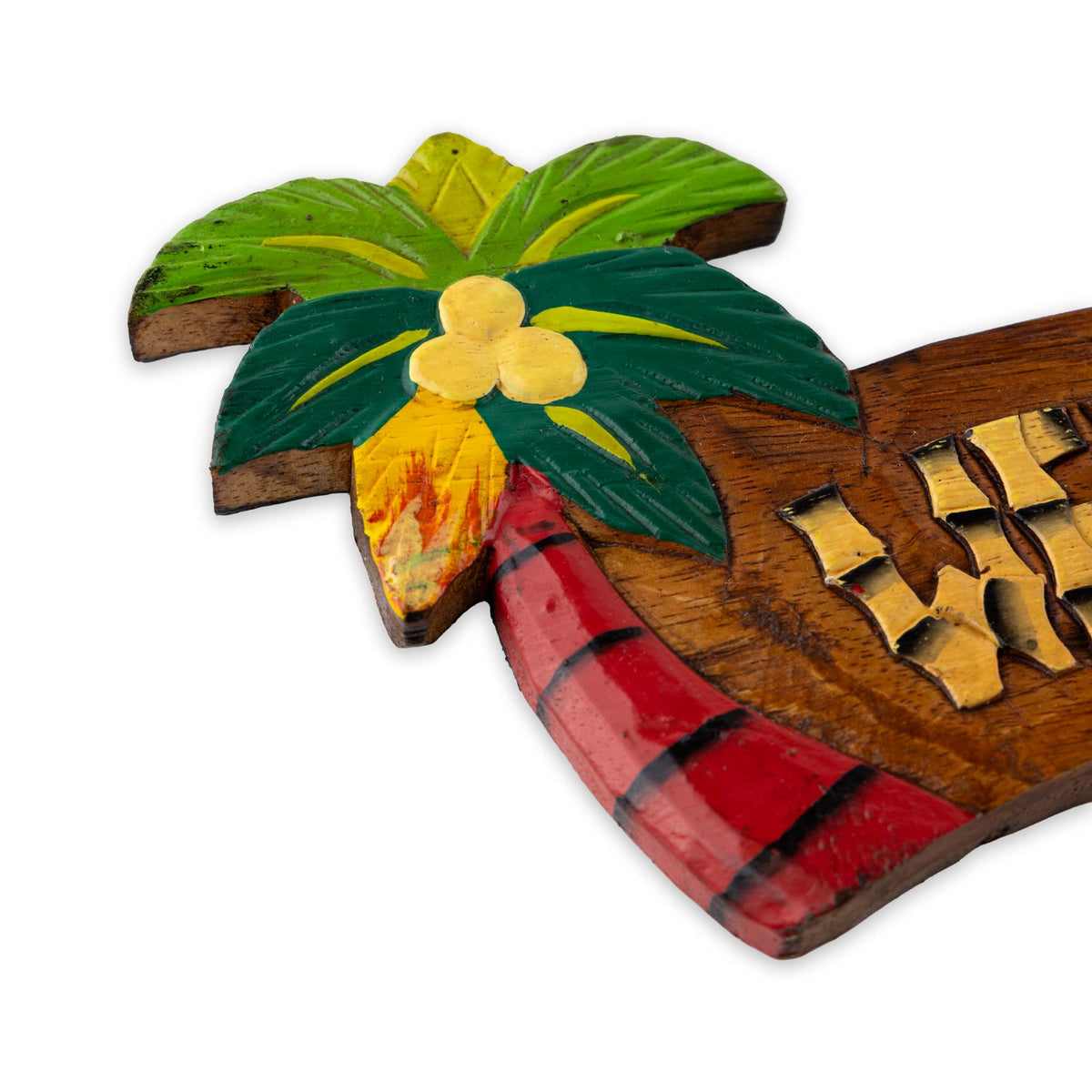 Hand-Painted "Welcome" Palm Trees Wall Art Sign- 12'' | The Hawaii Store