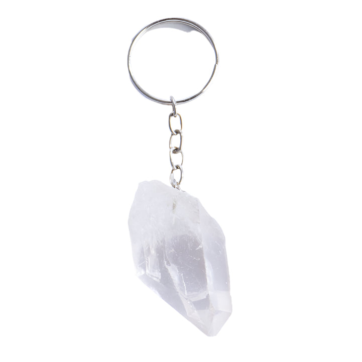 GeoCentral Clear Quartz Key Chain | The Hawaii Store